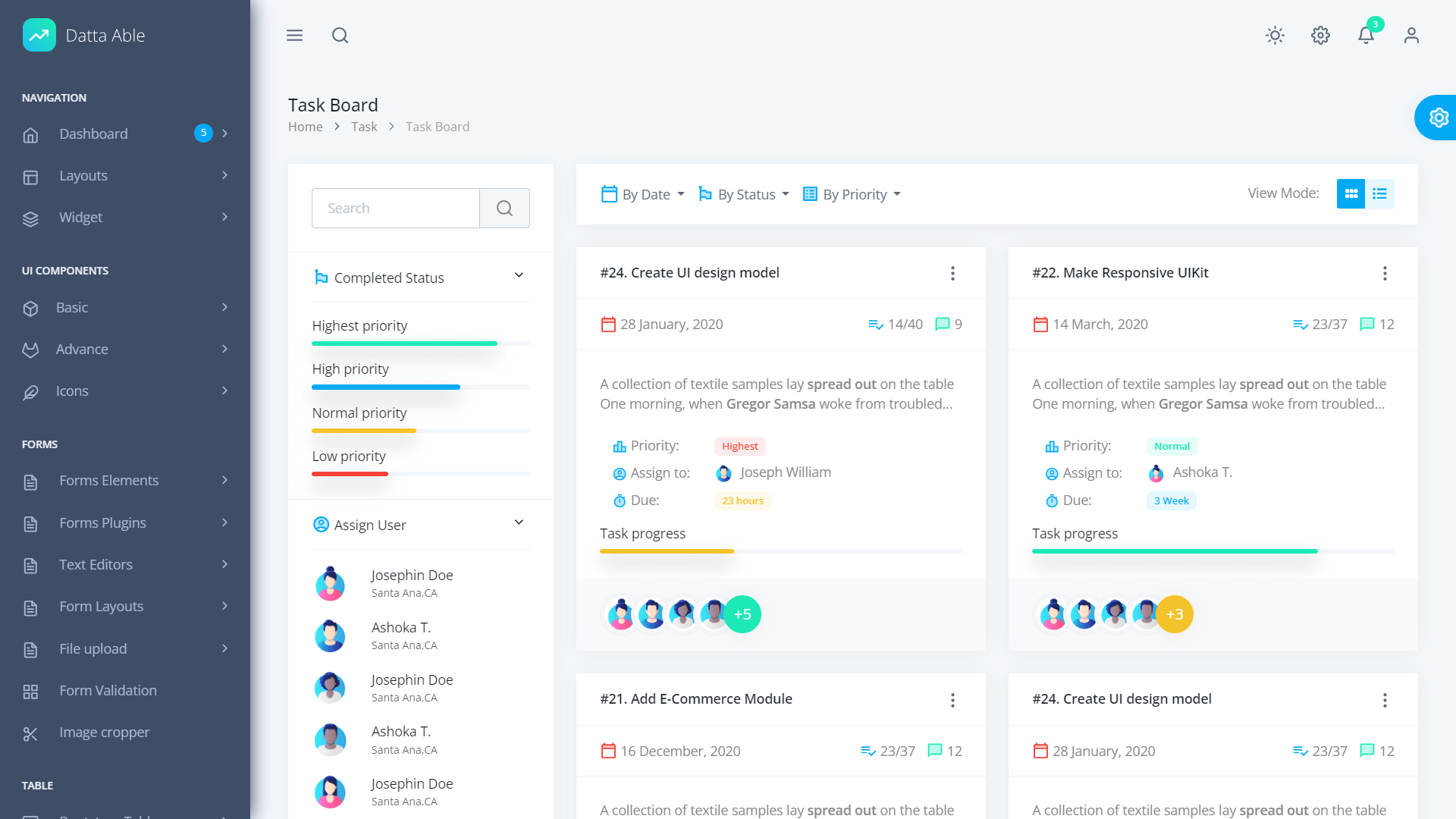 Welcome | Datta Able Premium React Hooks + Admin Template