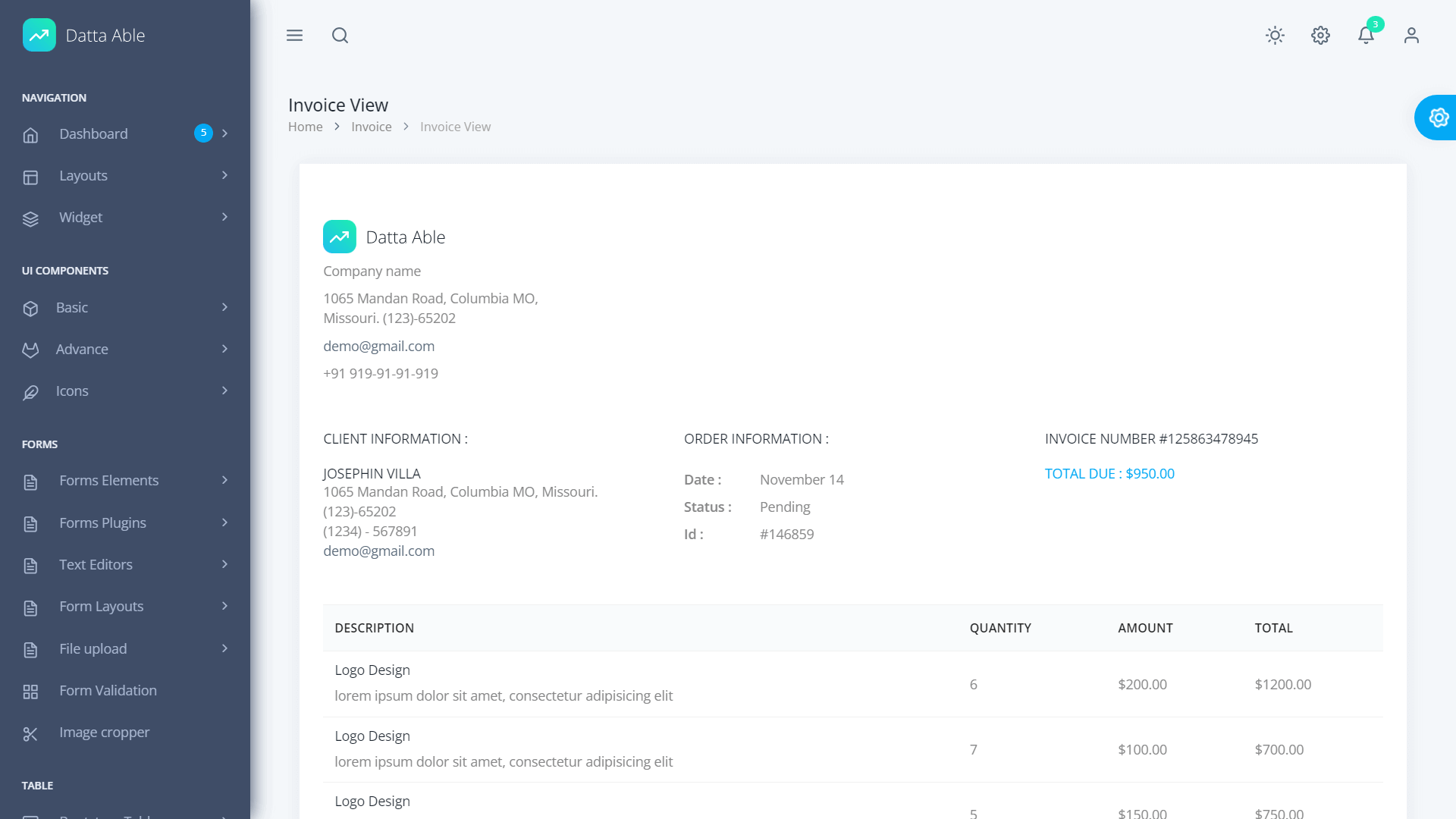 Welcome | Datta Able Premium React Hooks + Admin Template