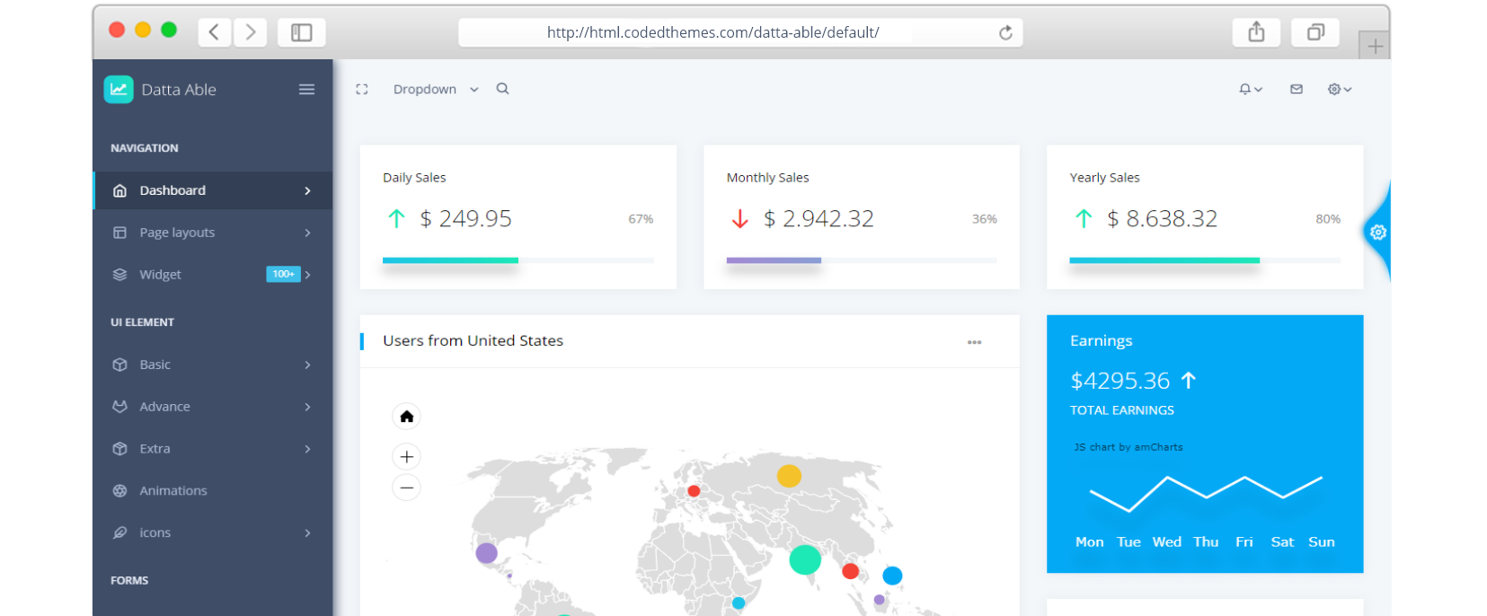 Welcome | Datta Able Premium React Hooks + Redux Admin Template