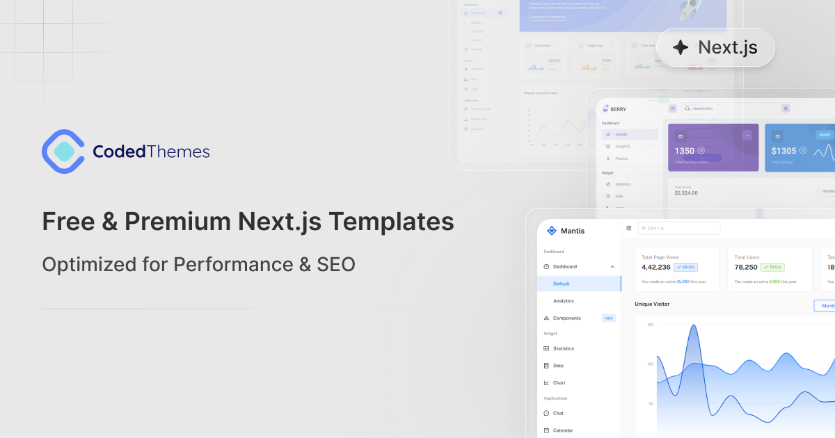 Next.js Templates and Themes - CodedThemes