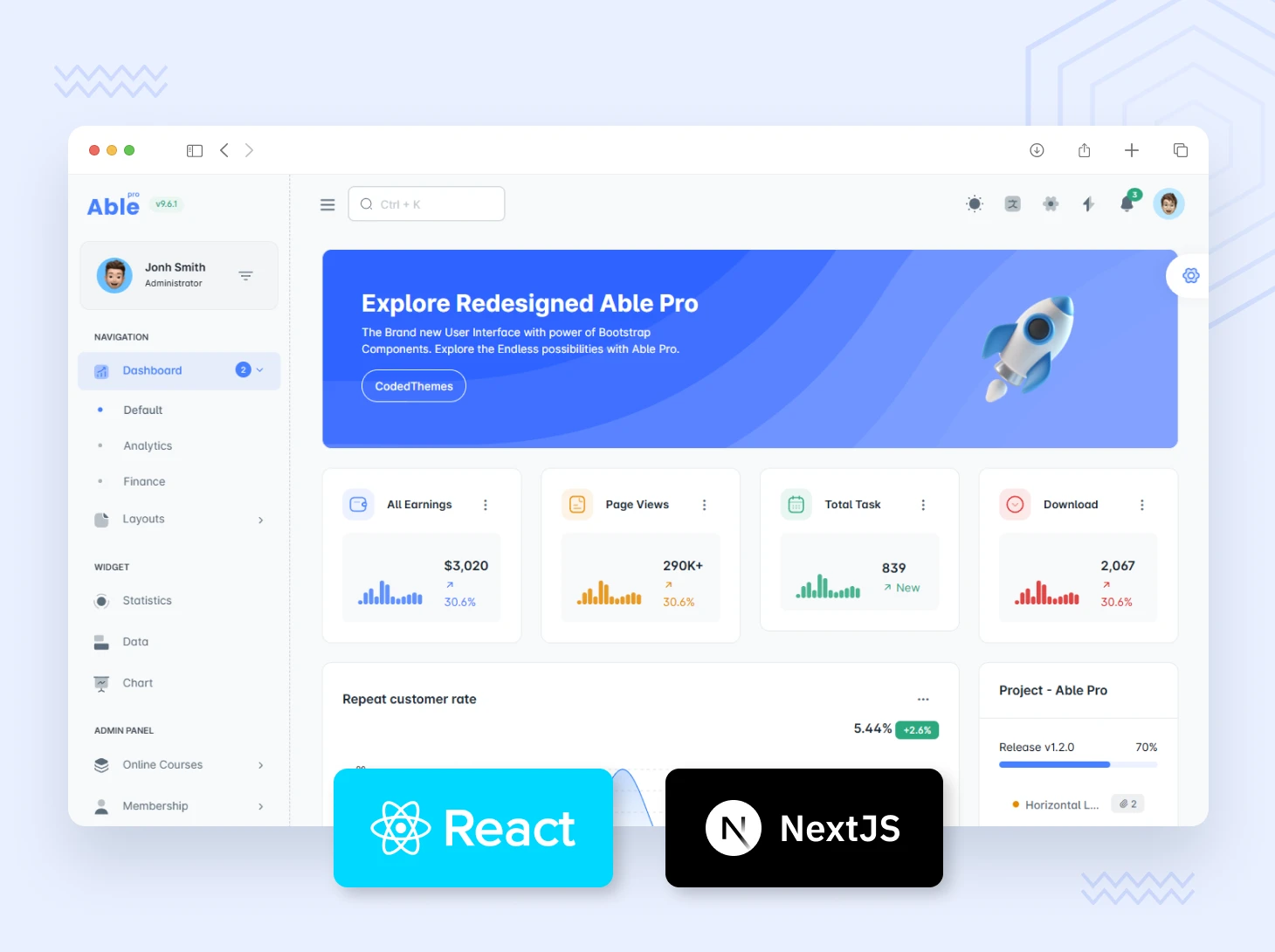 React Templates & Themes - CodedThemes
