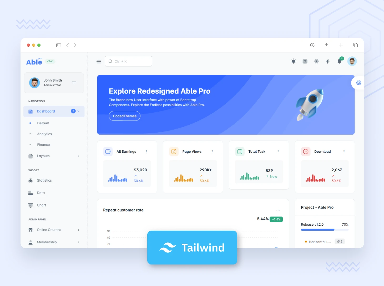 Best Tailwind Templates | Responsive Tailwind CSS Templates